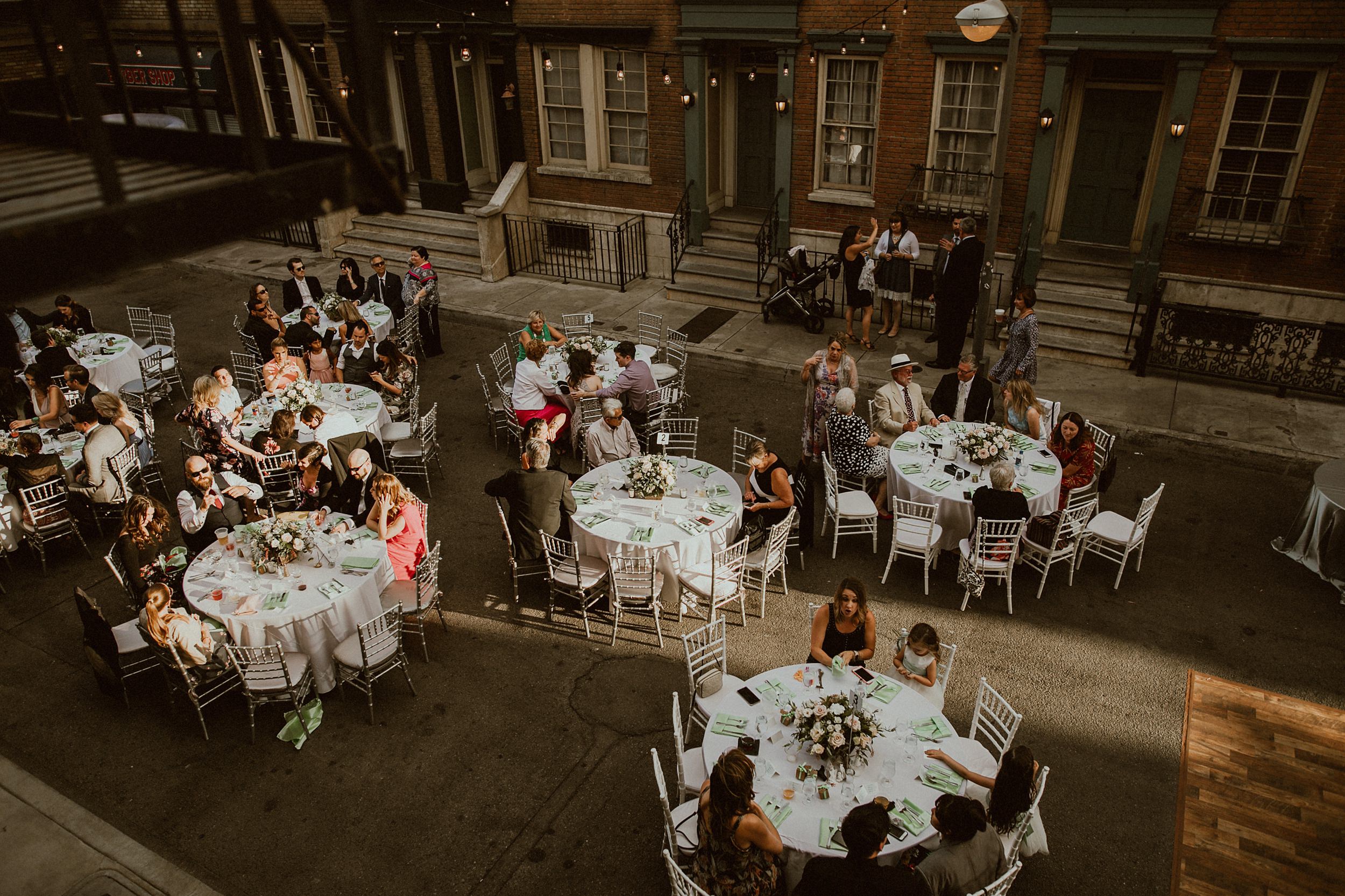 Backlot Wedding at CBS Studios New York Street | Shadney + Adam