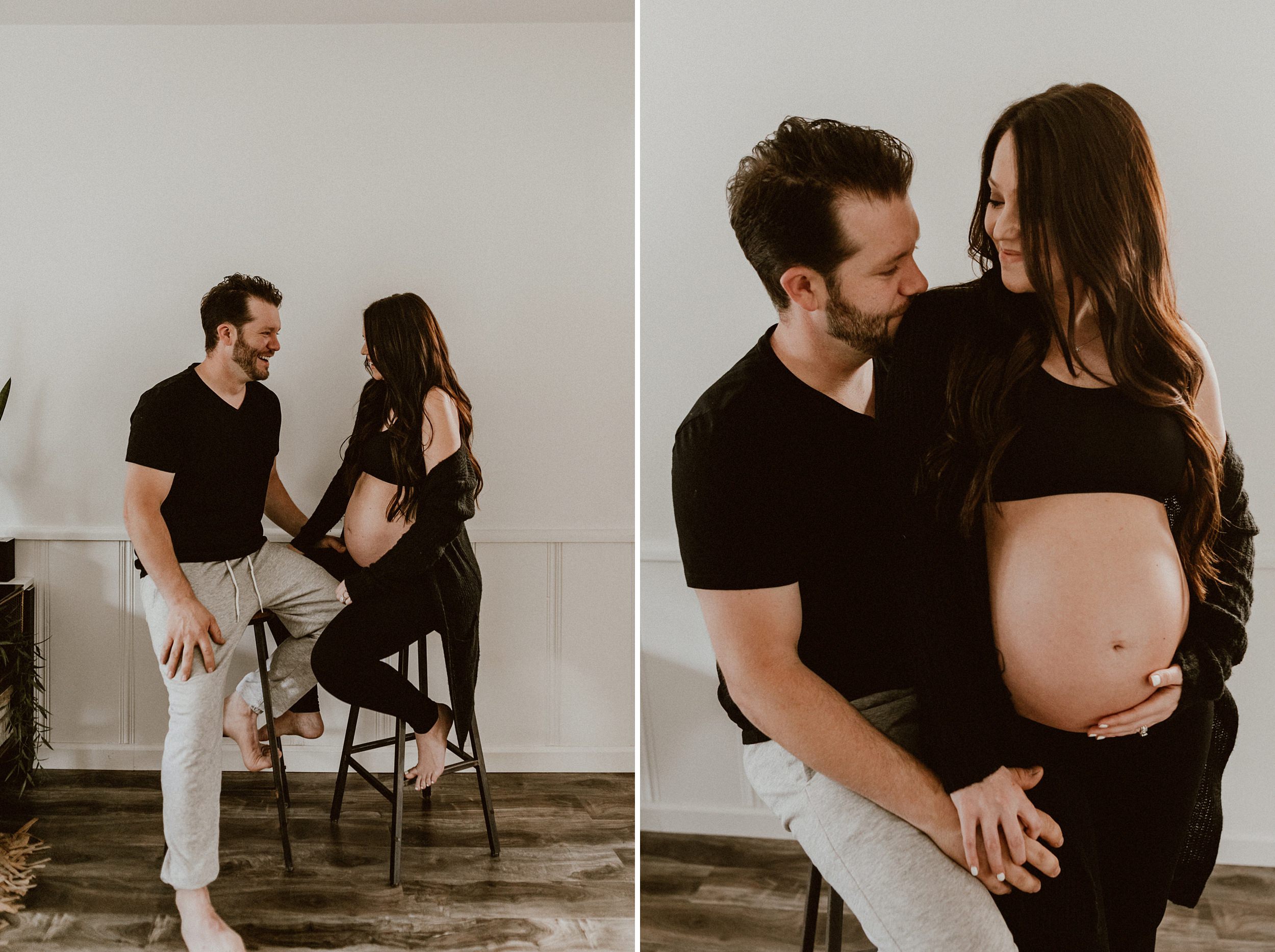 In-Home Maternity Session in Los Angeles | Mel + Garrett