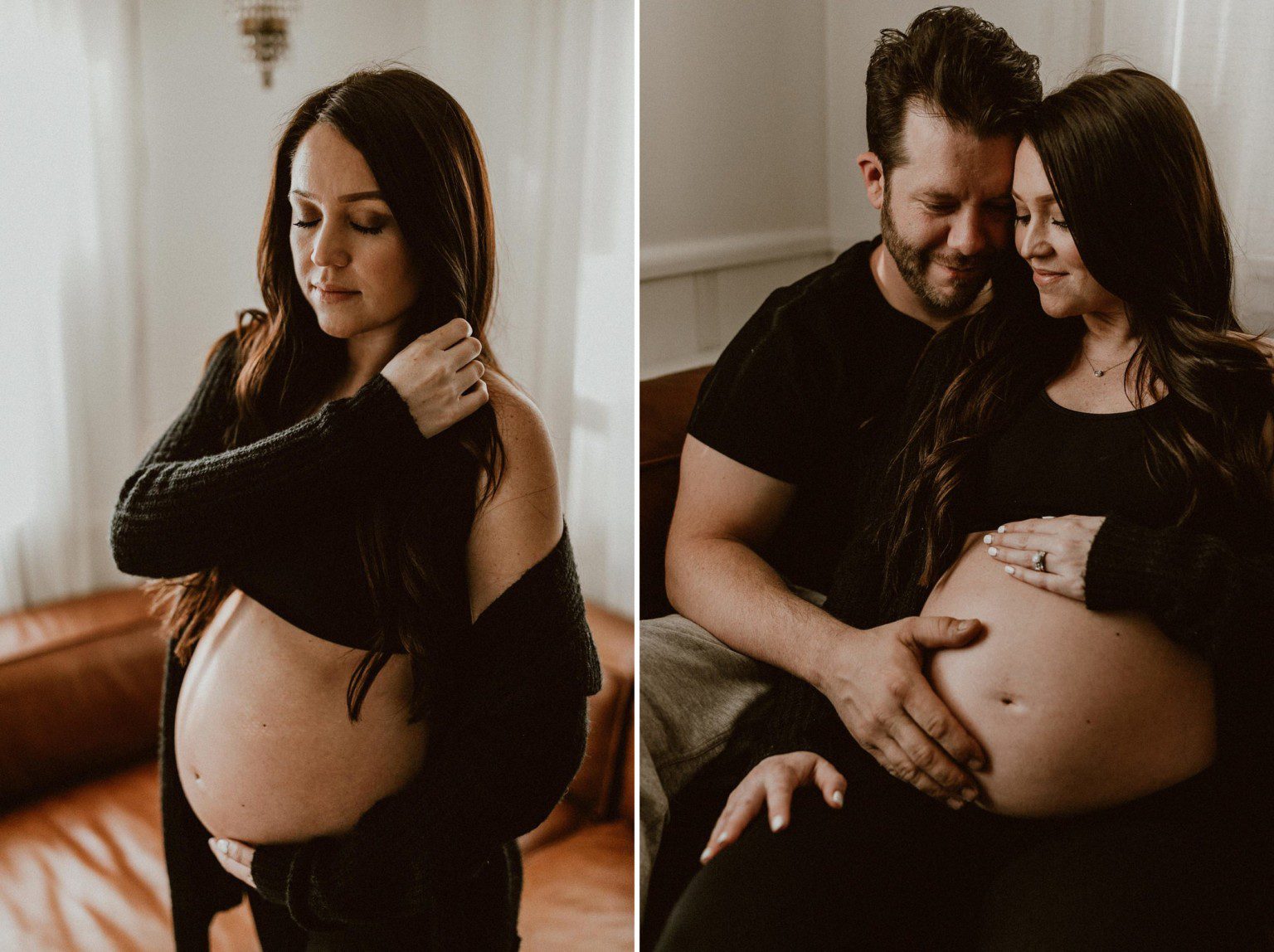 In-Home Maternity Session in Los Angeles | Mel + Garrett